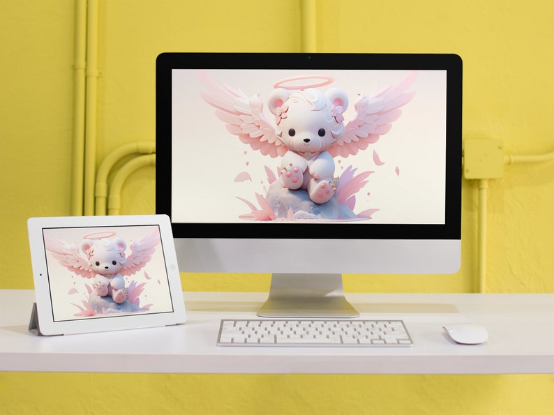 Chibi Bear Cutie: Desktop Wallpaper - Etsy