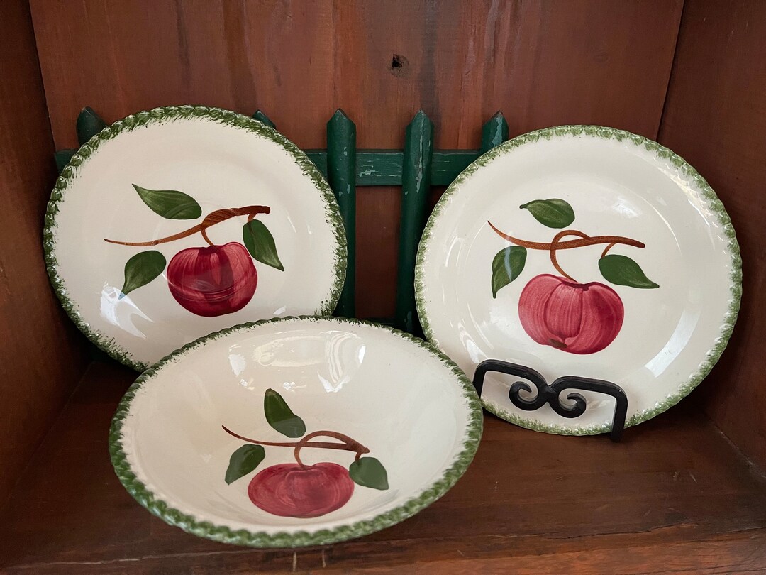 Vintage Blue Ridge Southern Potteries - Quaker Apple Pattern - Etsy