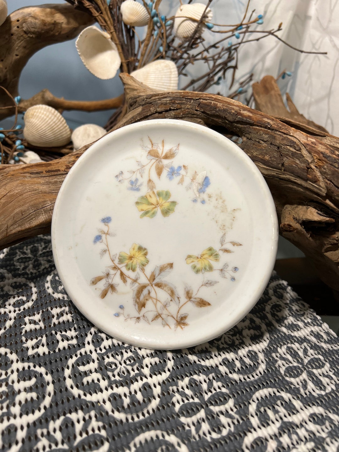 Vintage Marx & Gutherz Carlsbad Porcelain Trivet Plate With Floral ...