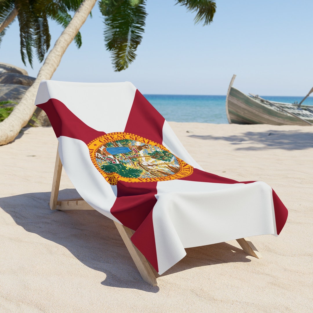 Florida State Flag Large Beach Towels Wedding Gifts Gift - Etsy