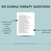 Schema Therapy Questions for Therapists: Client Session Prompts (PDF ...