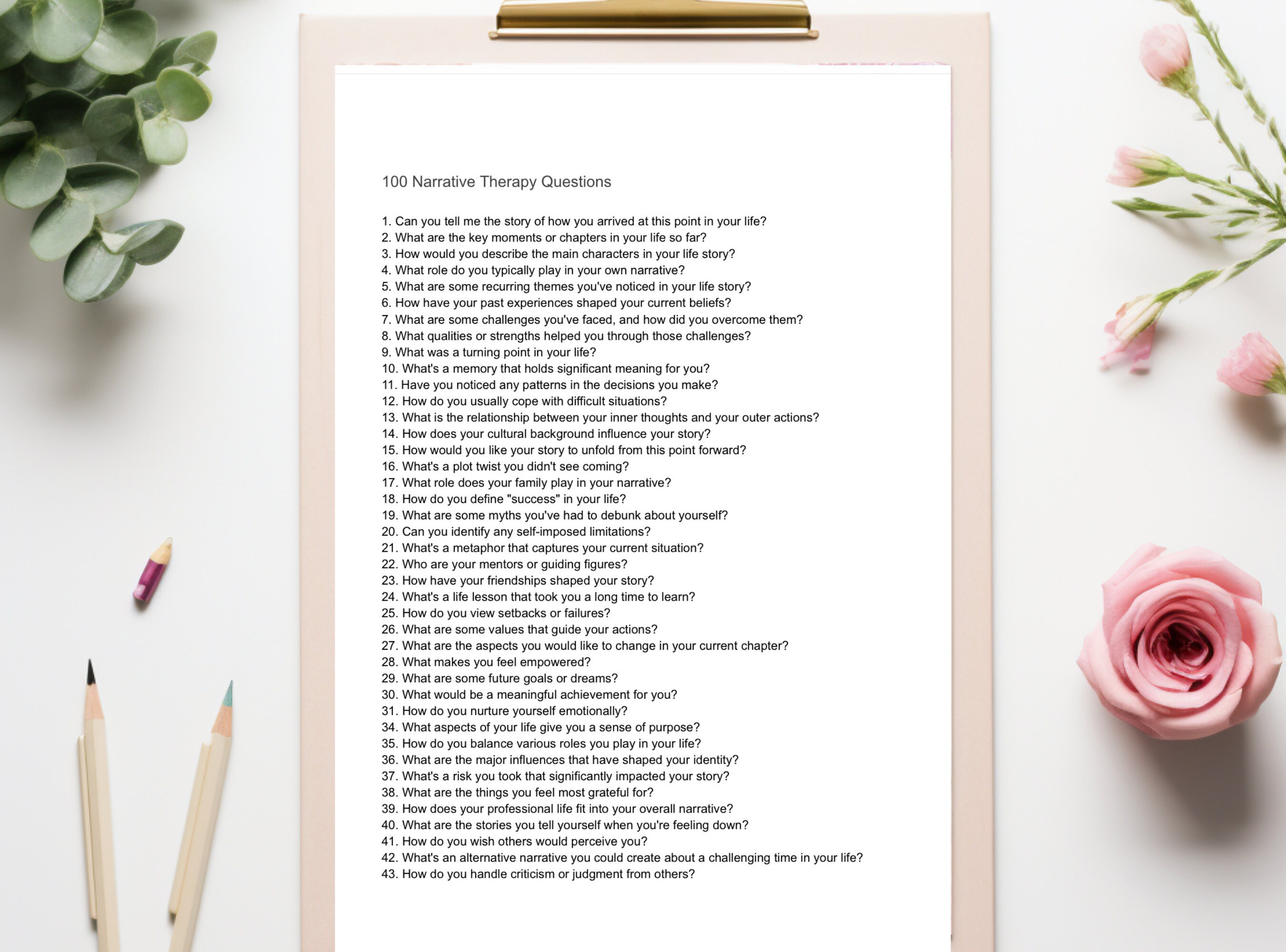 Narrative Therapy Questions for Therapists Trauma Informed Storytelling ...