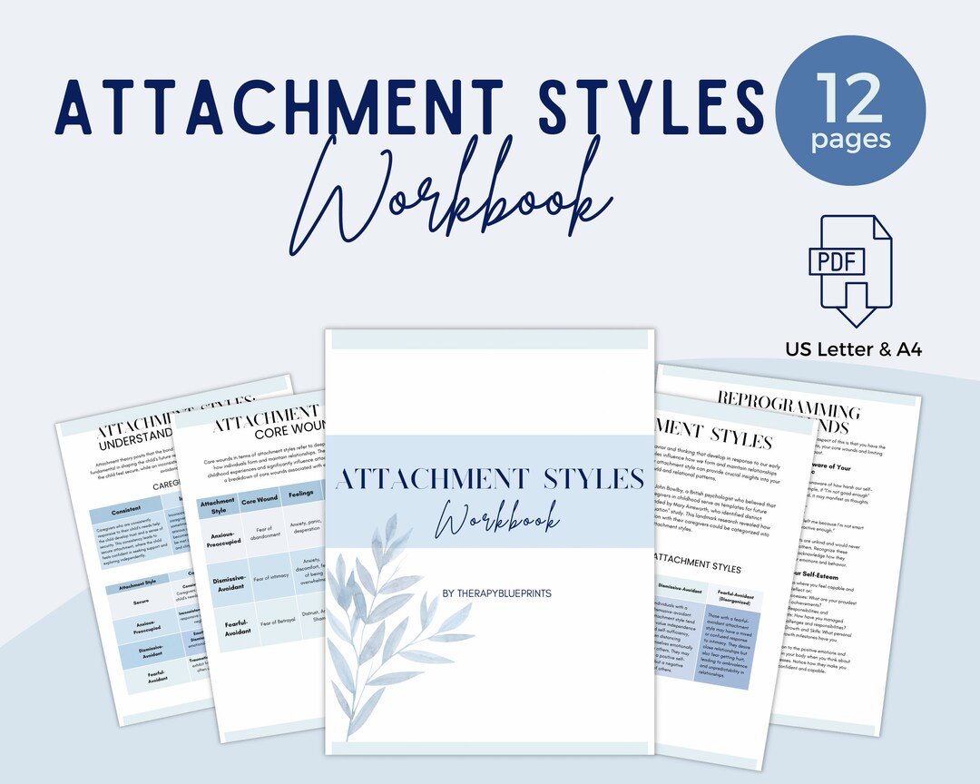 Attachment Styles Workbook: Therapy Resource for Relationships (PDF) - Etsy