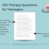 100 First Session Therapy Questions - Digital Guide for Therapists ...