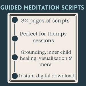 Guided Meditation Scripts for Therapists - Relaxation Mindfulness - Etsy