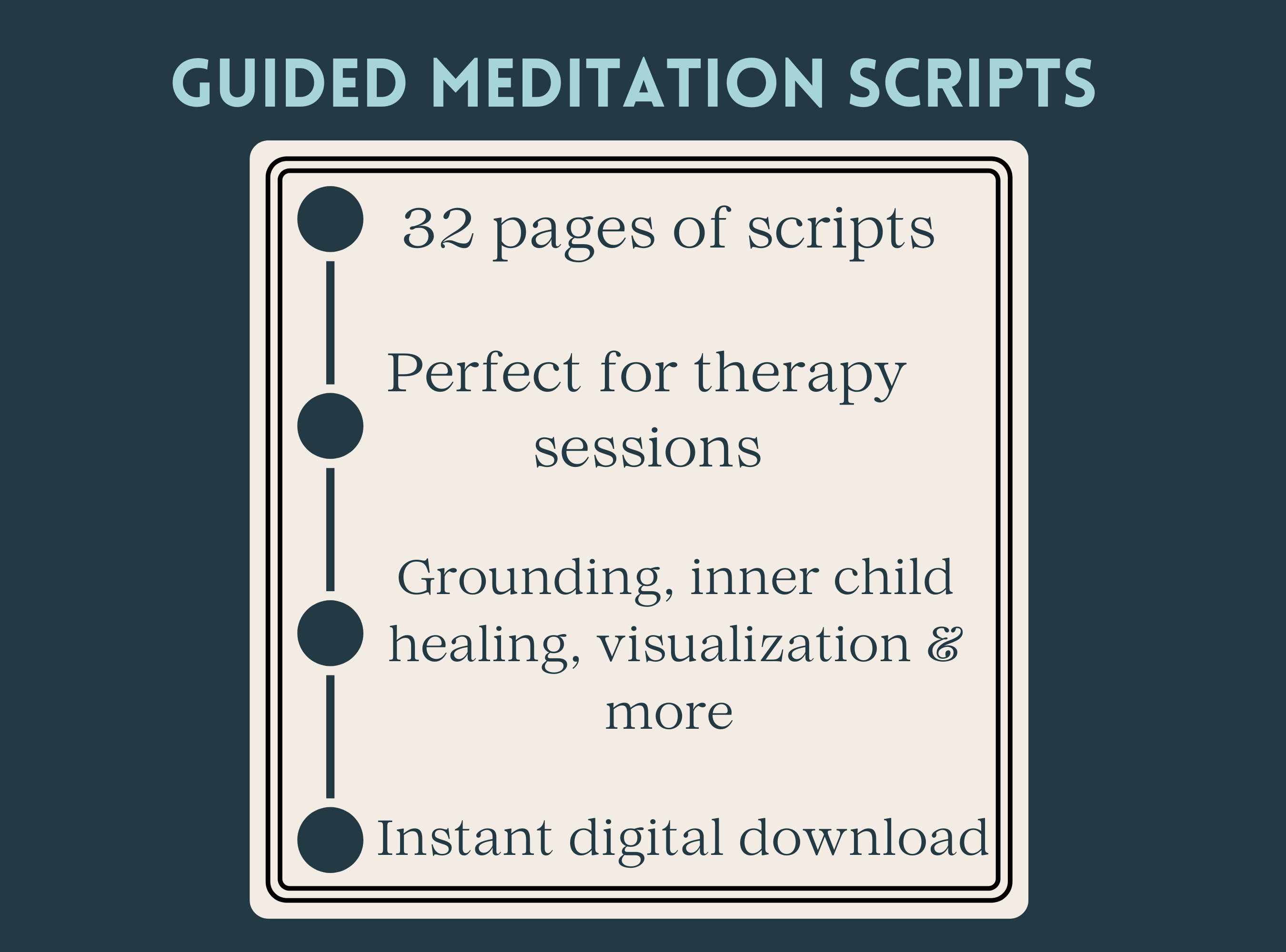 Guided Meditation Scripts for Therapists - Relaxation Mindfulness - Etsy