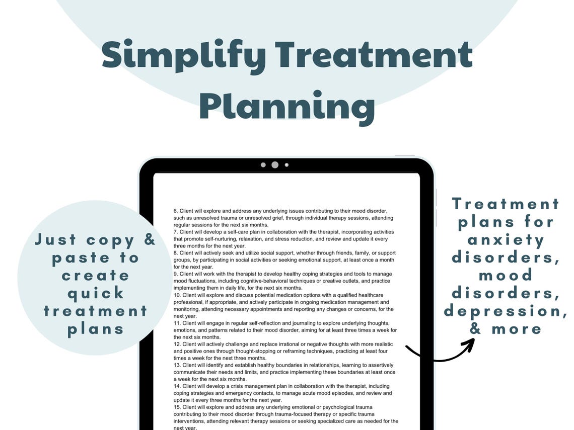 SMART Goals for Therapy Treatment Planning | 200 Prewritten Treatment ...