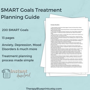 SMART Goals for Therapy Treatment Planning | 200 Prewritten Treatment ...