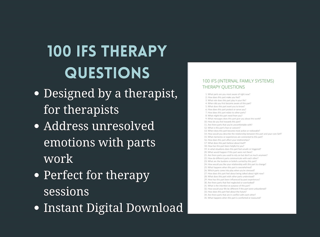 IFS Therapy Questions - Internal Family Systems, Trauma Informed, Parts ...