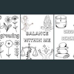 Mental Health Coloring Pages - Self Care, Mindfulness, Therapy, Stress ...