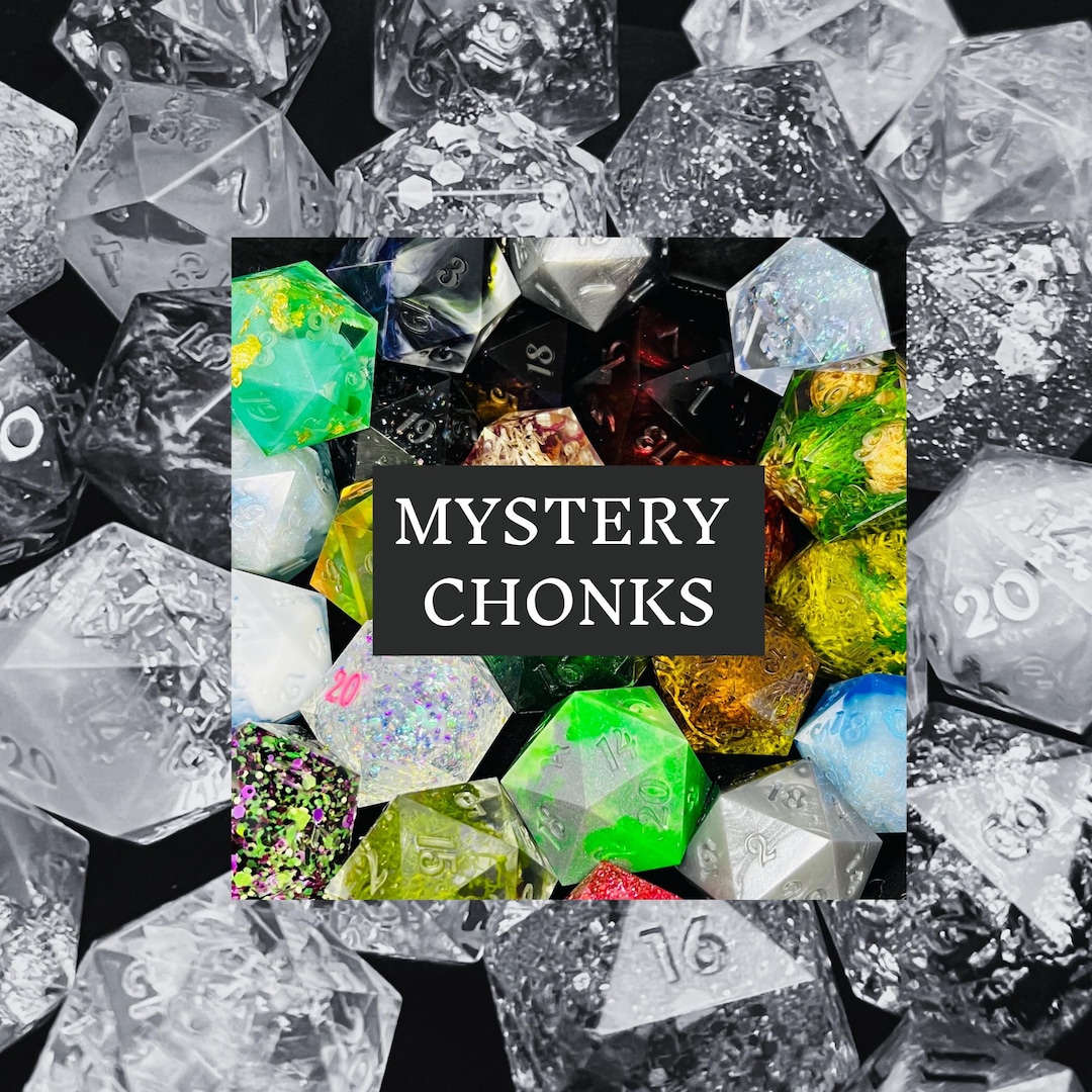 Mystery D20 Chonk Blind Grab Bag - Random Resin Dnd Dice • Surprise ...