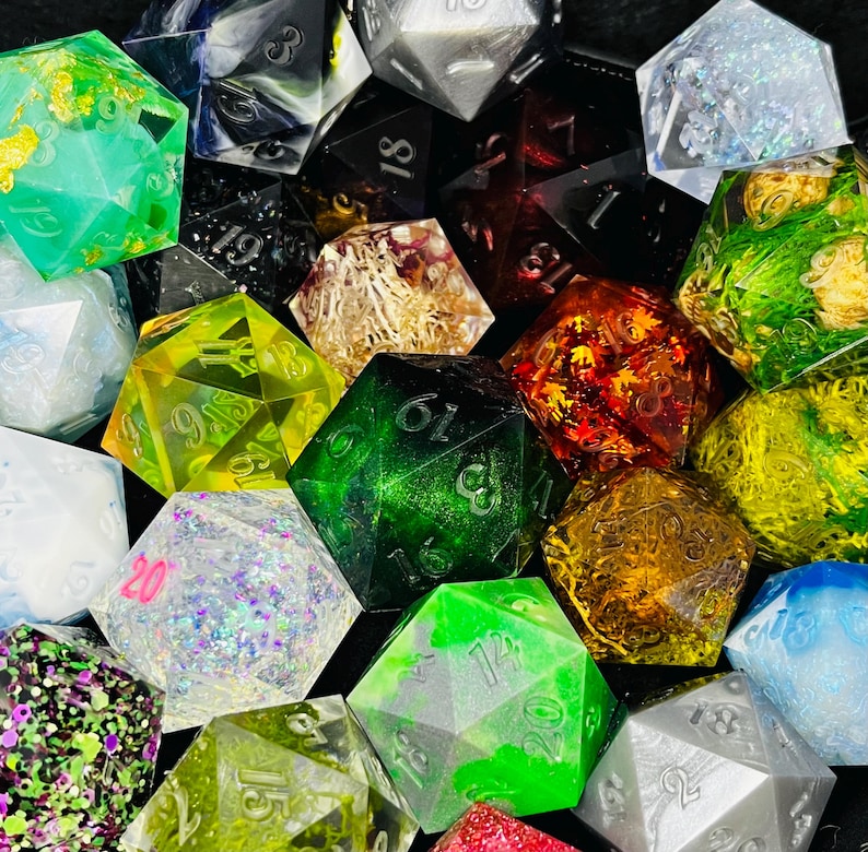 Mystery D20 Chonk Blind Grab Bag - Random Resin Dnd Dice • Surprise ...
