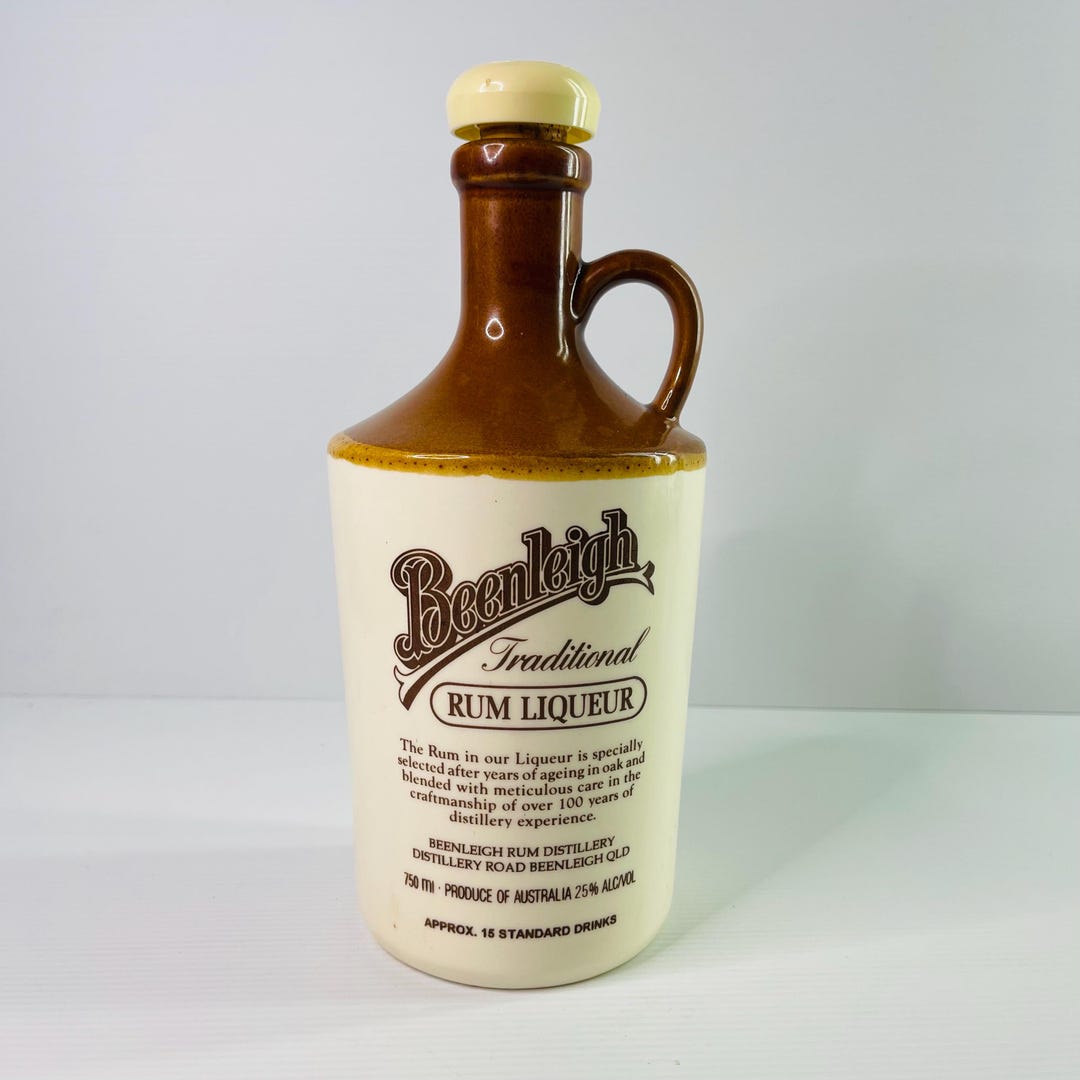 Vintage Beenleigh Rum Distillery Australia Stone Ware Jug/bottle 750ml ...