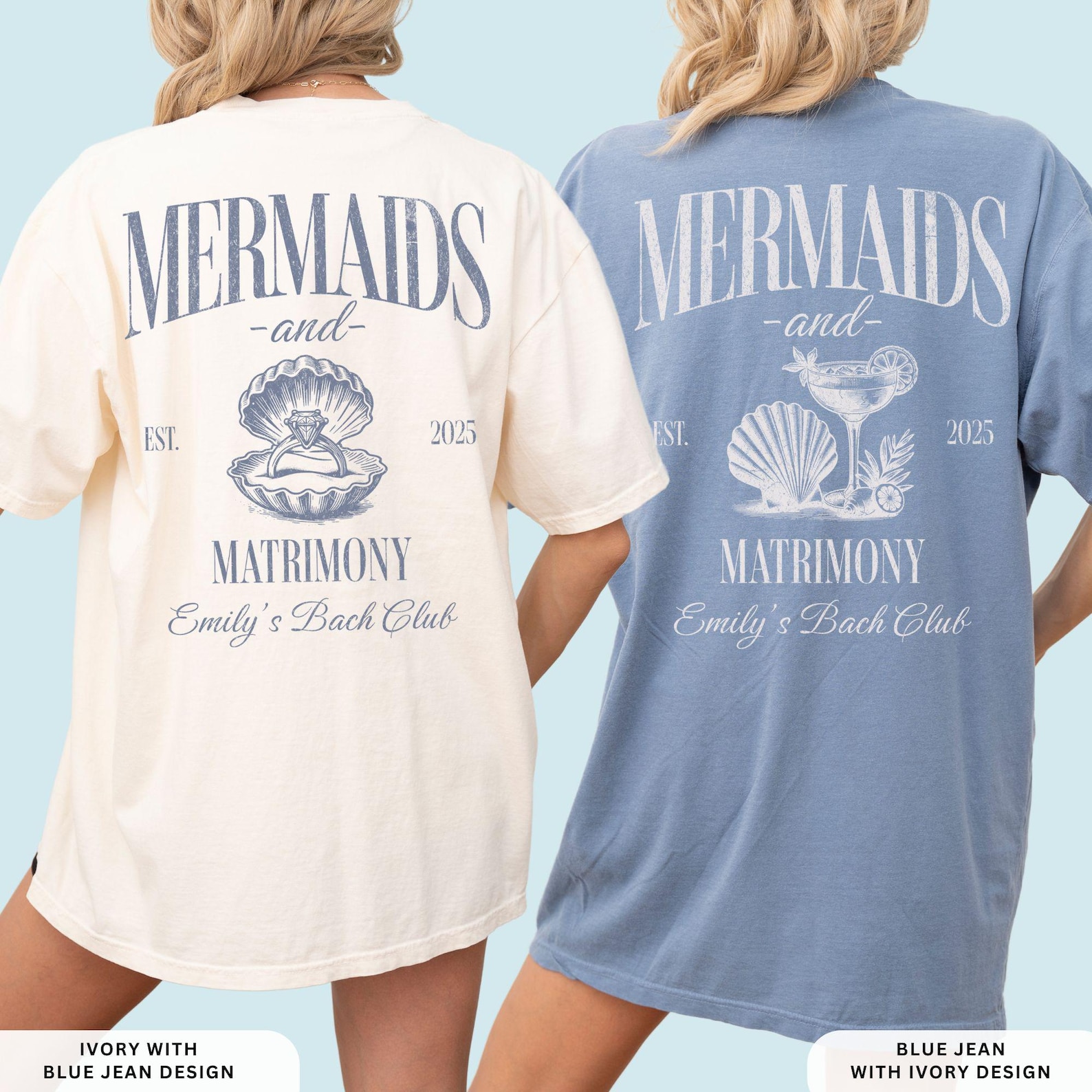 Mermaid Bachelorette Shirts, Beach Bachelorette Tshirt, Mermaid Bach T ...