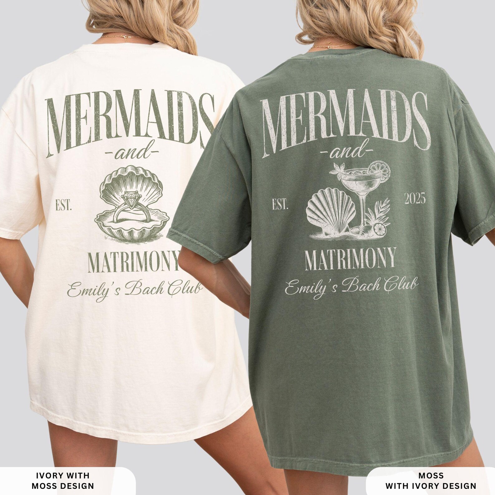 Mermaid Bachelorette Shirts, Beach Bachelorette Tshirt, Mermaid Bach T ...