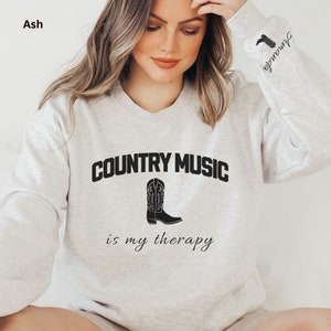 Custom Country Music Sweatshirt, Personalized Country Concert Crewneck ...