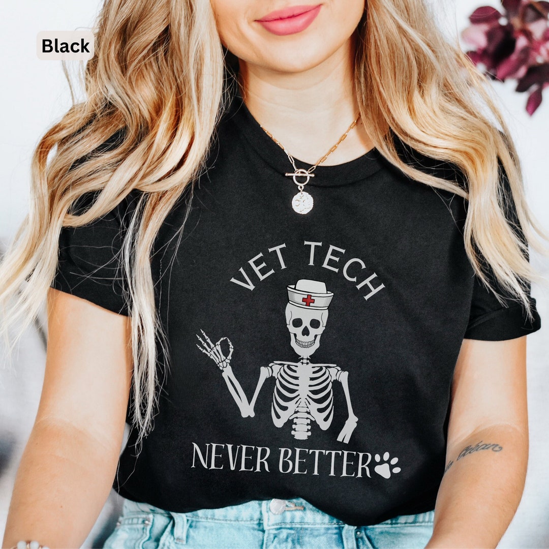 Vet Tech Shirt Halloween, Vet Tech Week Gift Bulk, Vet Tech 2023 2024 ...