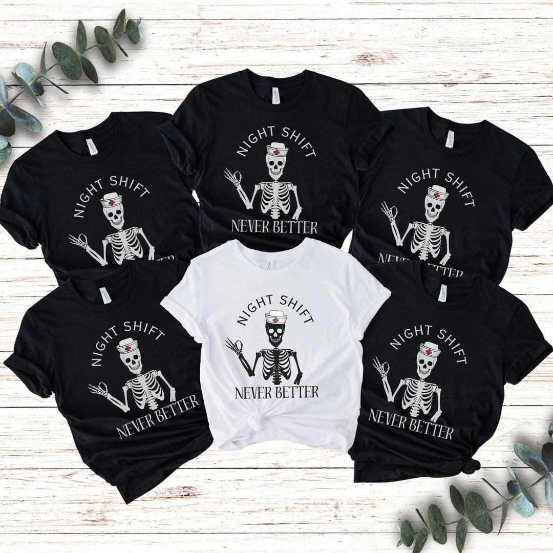 Matching Night Shift RN Shirts, Nurse Appreciation Week Gifts, Funny ...