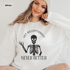Funny Vet Receptionist Shirt, Veterinary Receptionist Sweatshirt, Vet ...