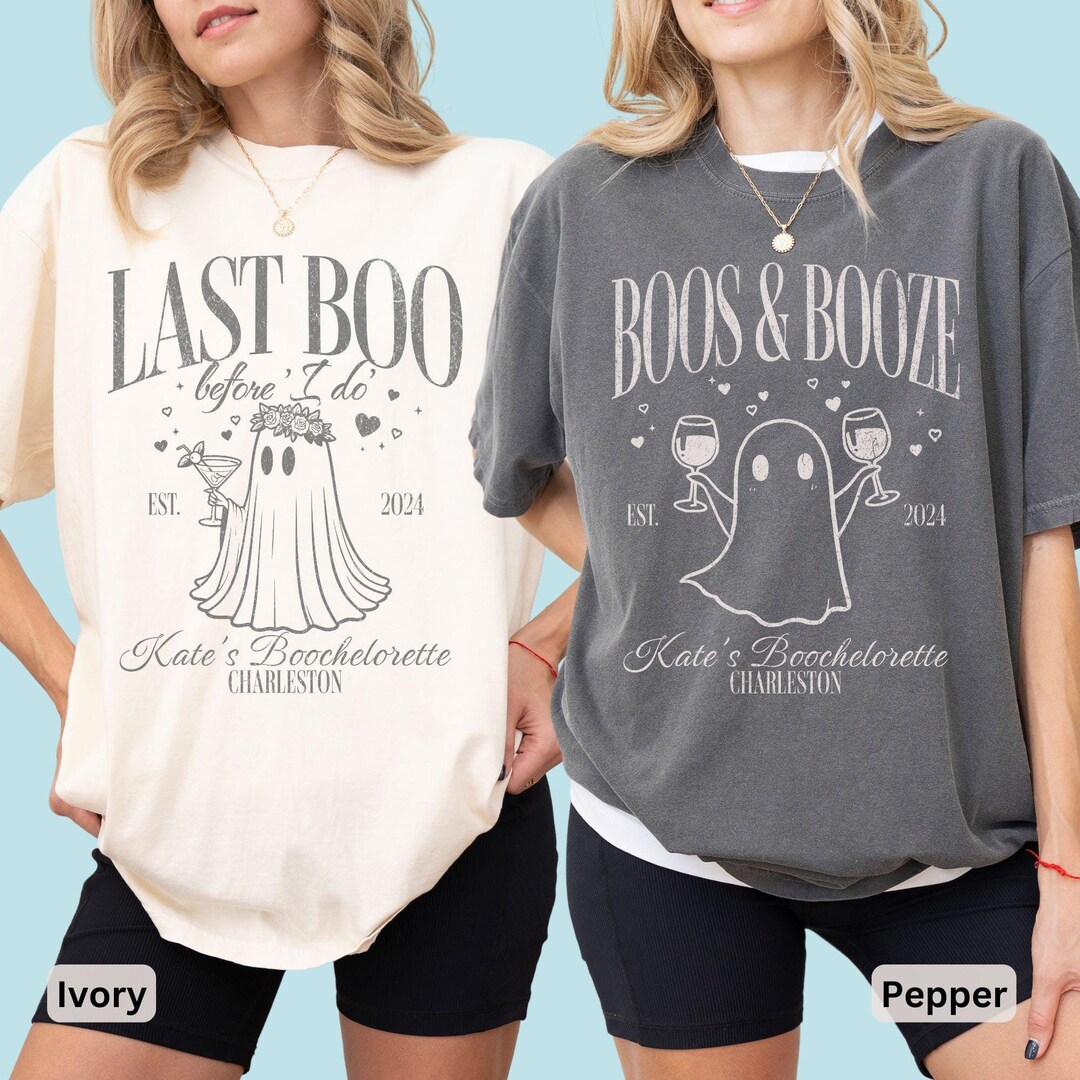 Last Boo Before I Do Shirt, Boos & Booze Bach Tshirts, Boochelorette ...
