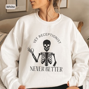 Funny Vet Receptionist Shirt, Veterinary Receptionist Sweatshirt, Vet ...