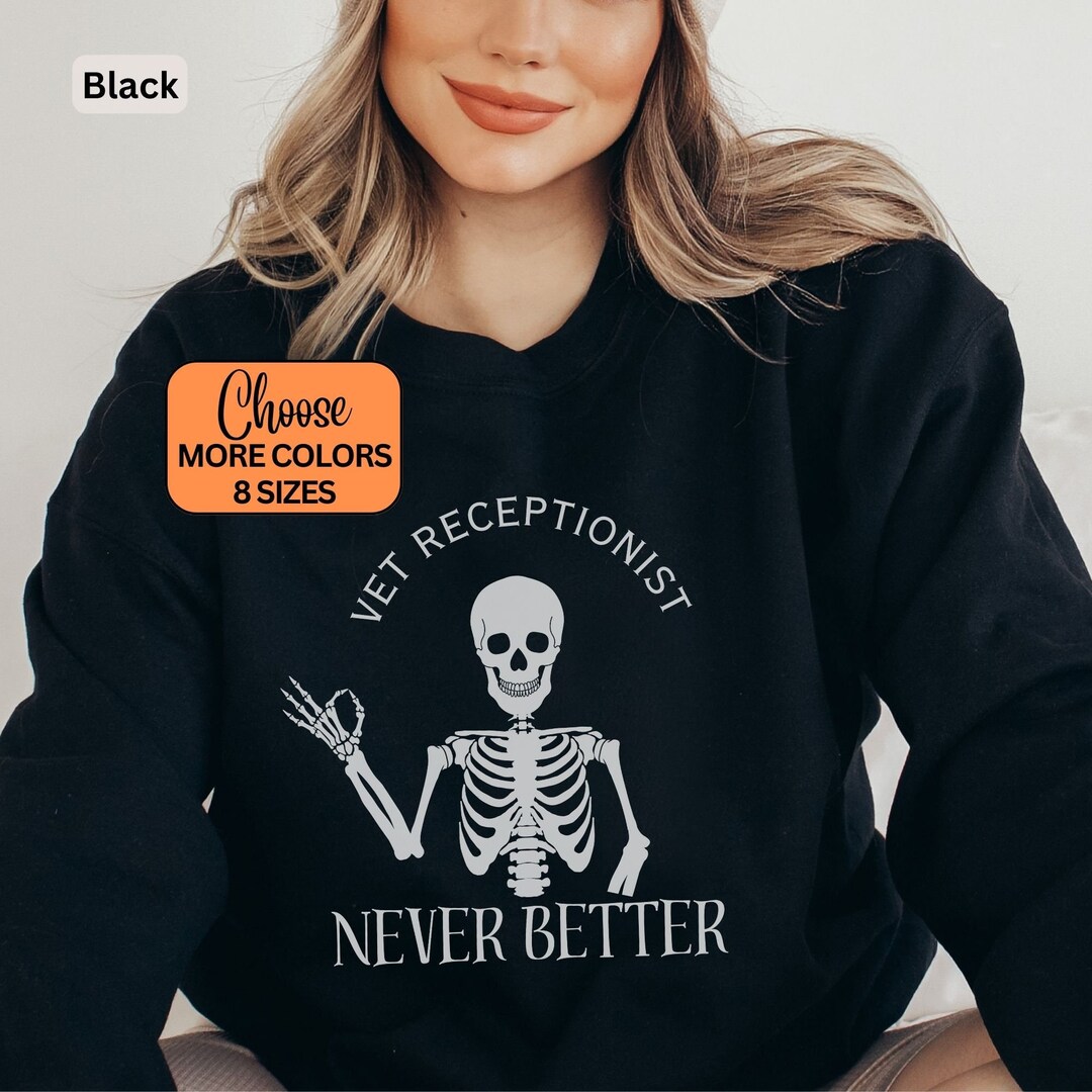 Funny Vet Receptionist Shirt, Veterinary Receptionist Sweatshirt, Vet ...
