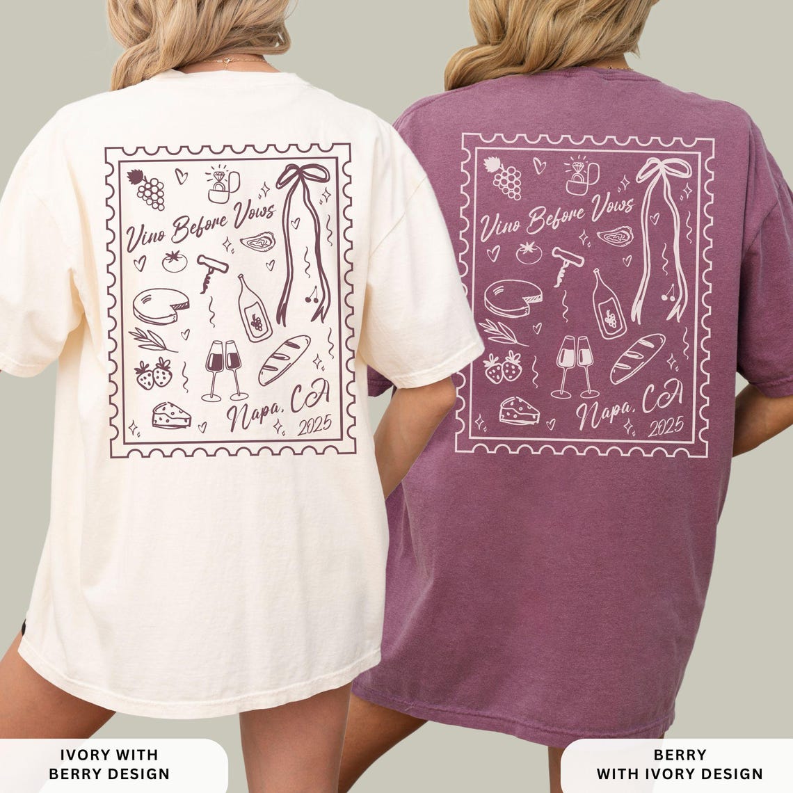 Custom Wine Bachelorette Shirts, Winery Bachelorette Comfort Colors ...