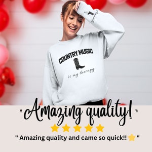 Custom Country Music Sweatshirt, Personalized Country Concert Crewneck ...