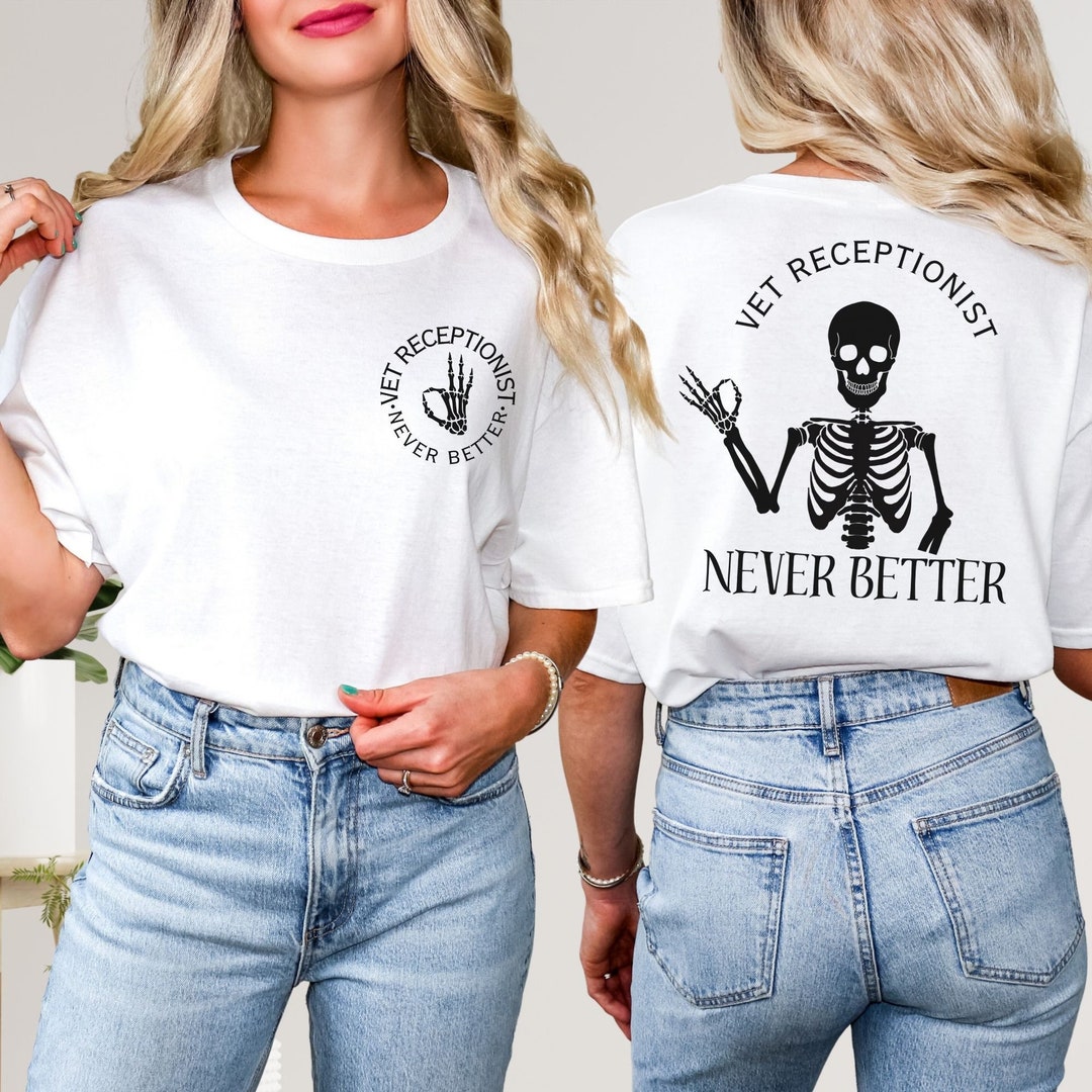Funny Veterinary Receptionist Shirt, Vet Receptionist Tshirt, Vet ...