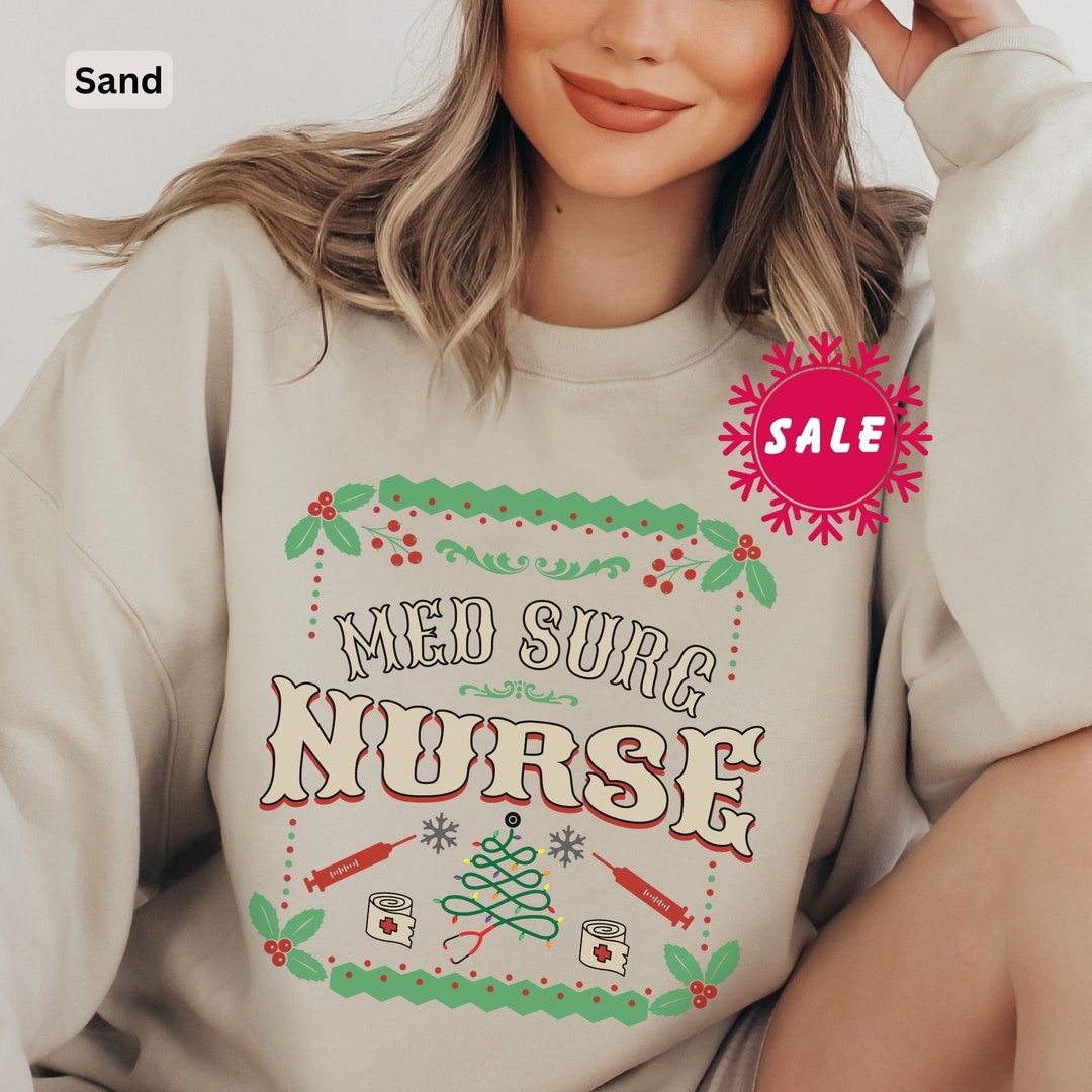 Ugly Christmas Sweater Nurse Medsurg Nurse Christmas - Etsy UK