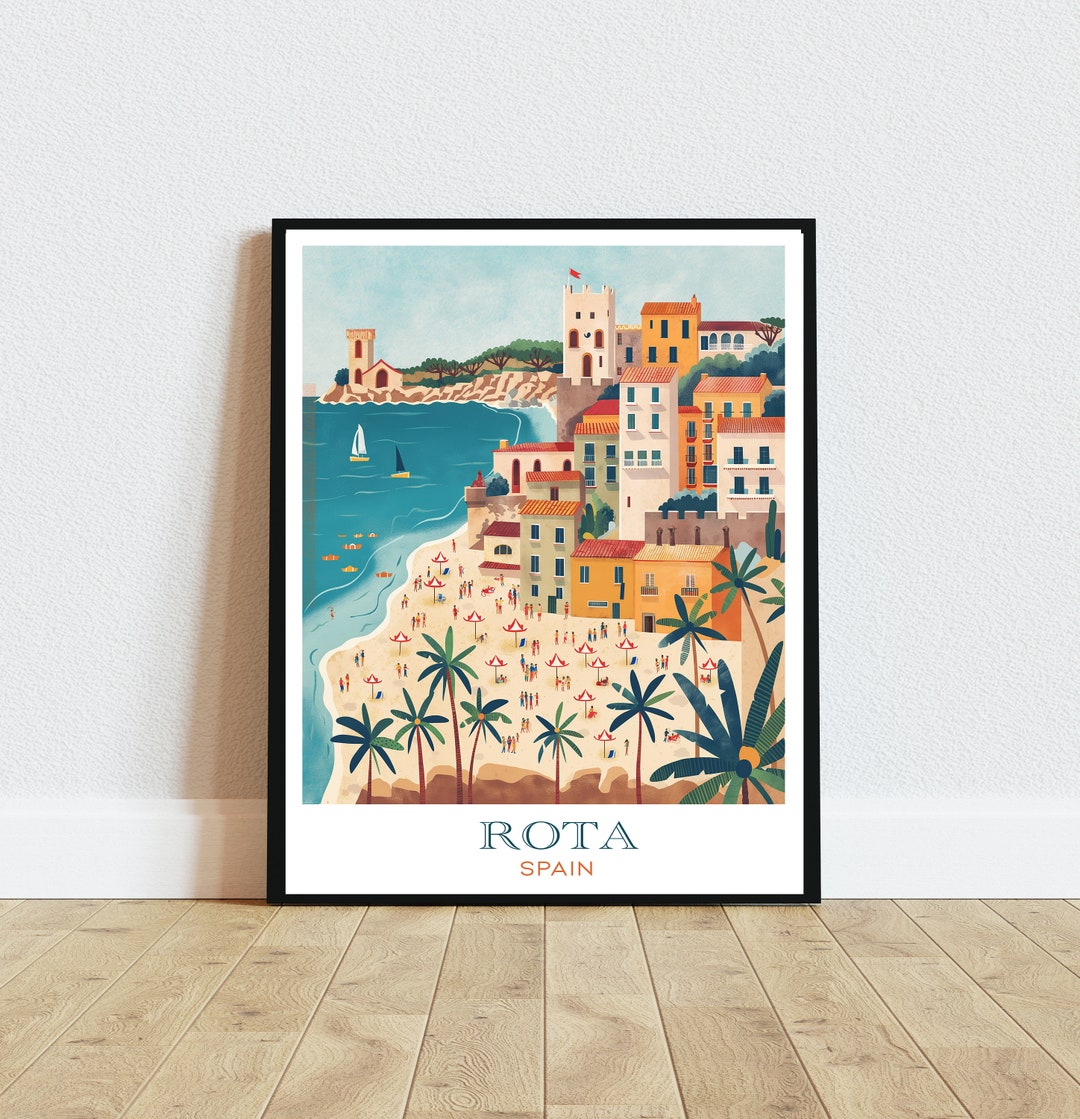 Rota Spain Scenery Art - Printable Digital Download, Home Decor Wall ...