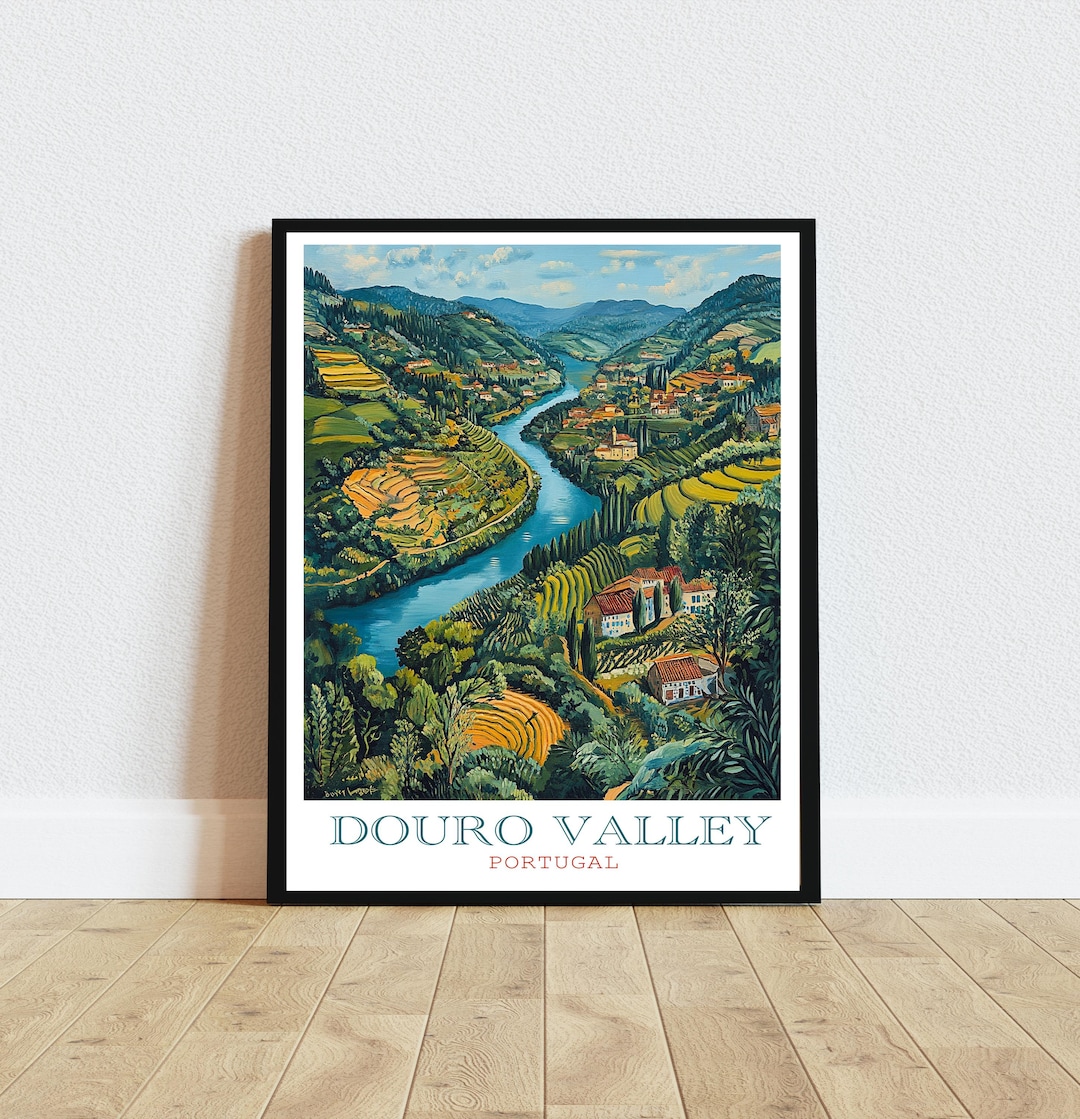 Douro Valley Portugal Art Print Digital Download, Travel Lover Gift ...