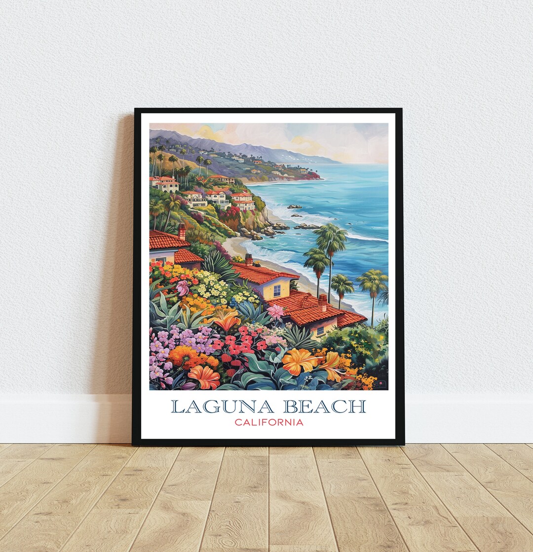 Laguna Beach Art Printable, California Coastal Digital Download, Home ...