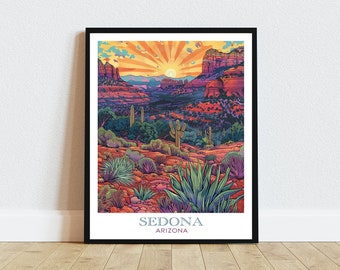 Sedona at Night - Black & White Sketch, Line Art, AZ, Arizona, Cliffs ...