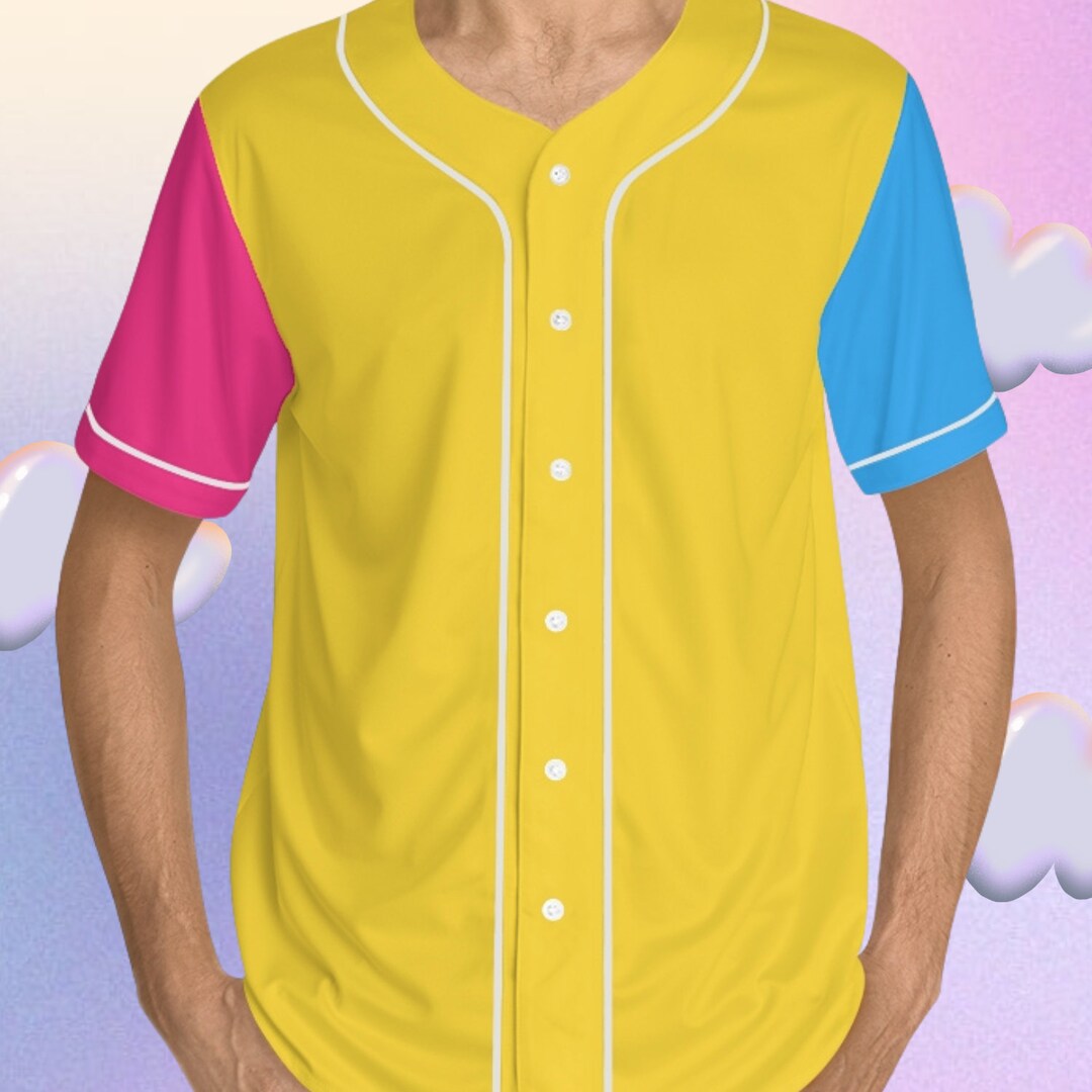 Pansexual Pride Flag Baseball Jersey Color Block Pan Pride Shirt - Etsy