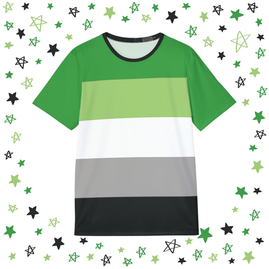 Aro Pride Flag Shirt Aromantic Pride Striped T-shirt Pride Flag Tee - Etsy