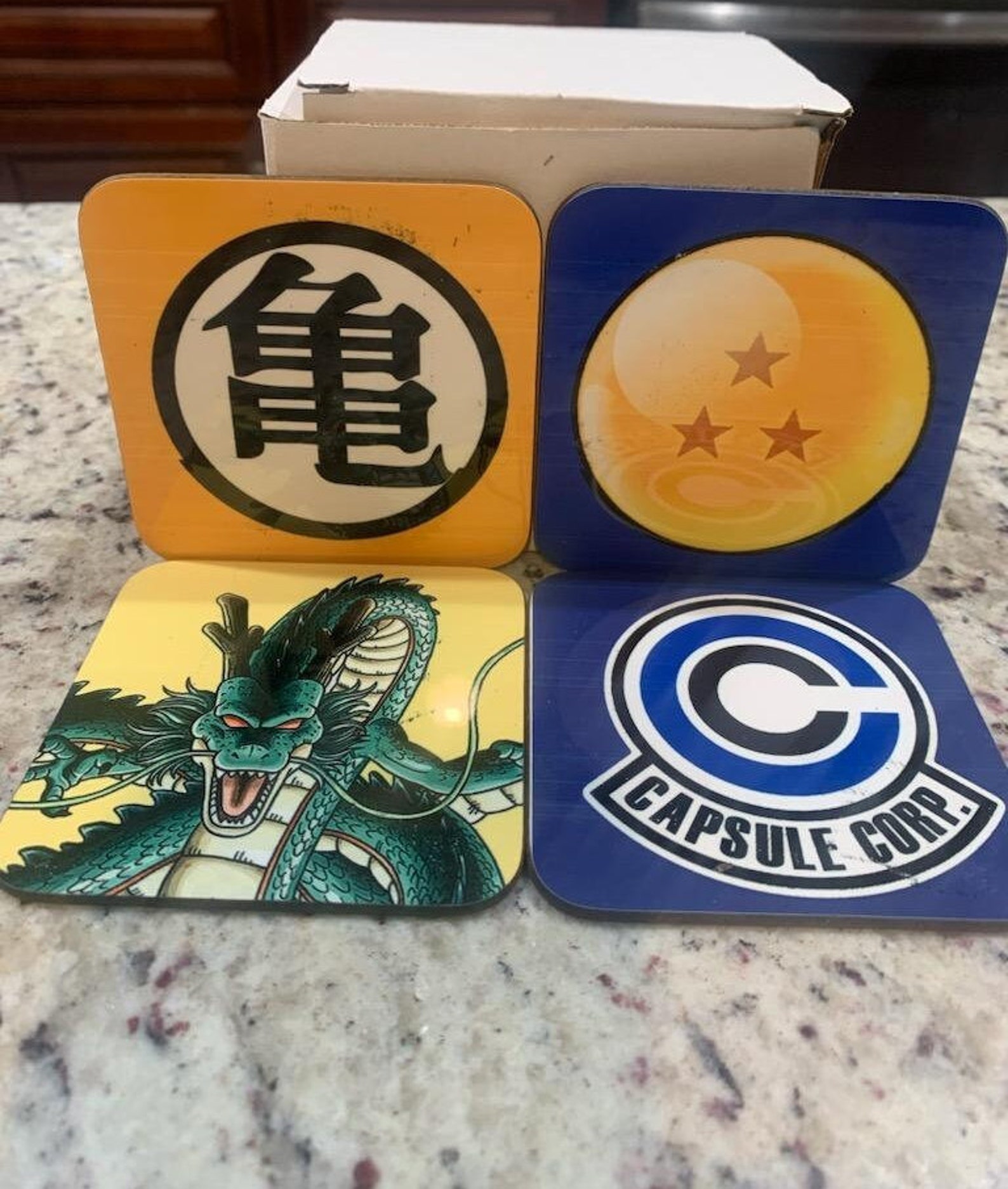 Dragon Ball Z Drink Coasters | Set of 4 - Etsy