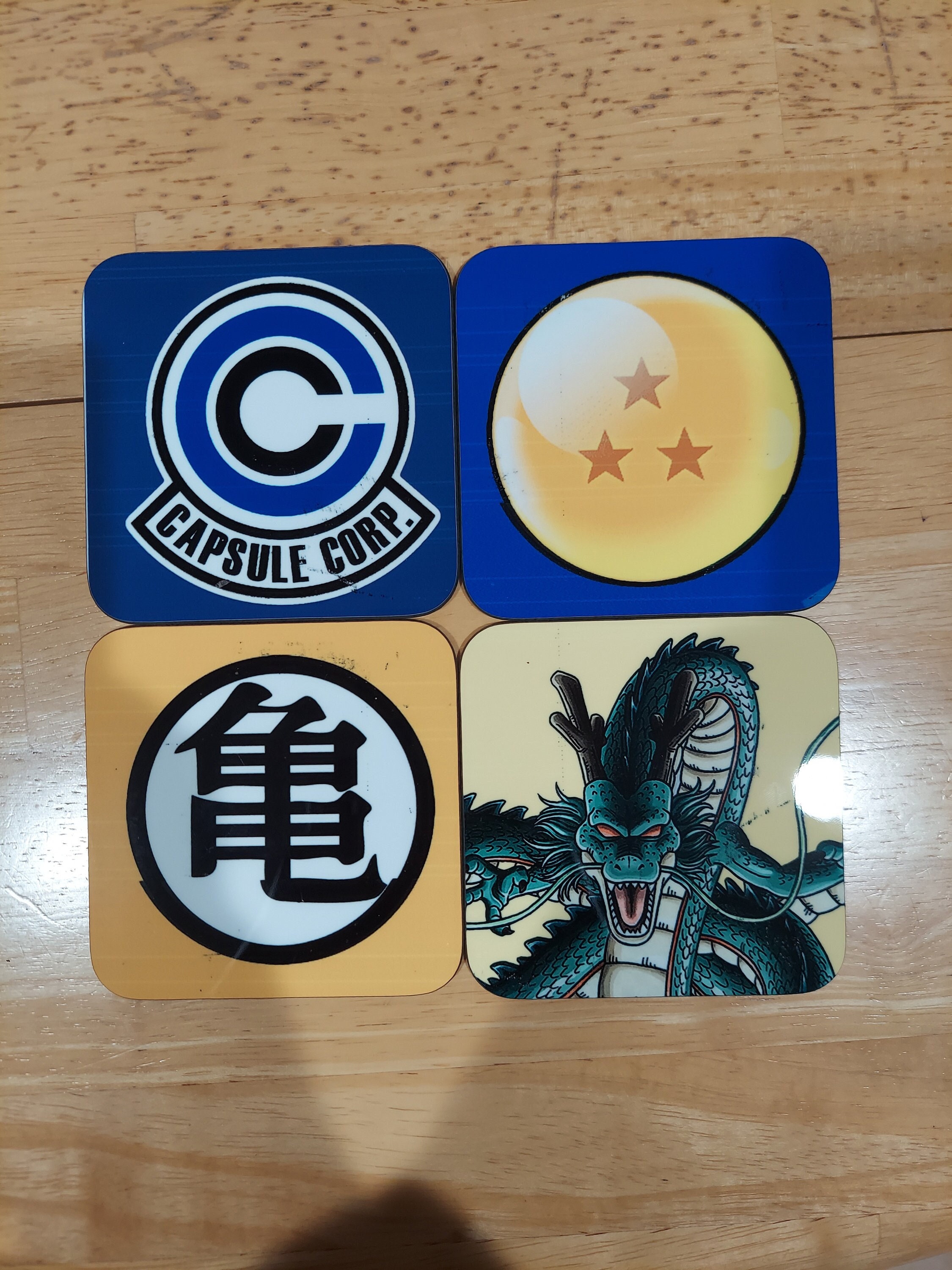 Dragon Ball Z Drink Coasters | Set of 4 - Etsy