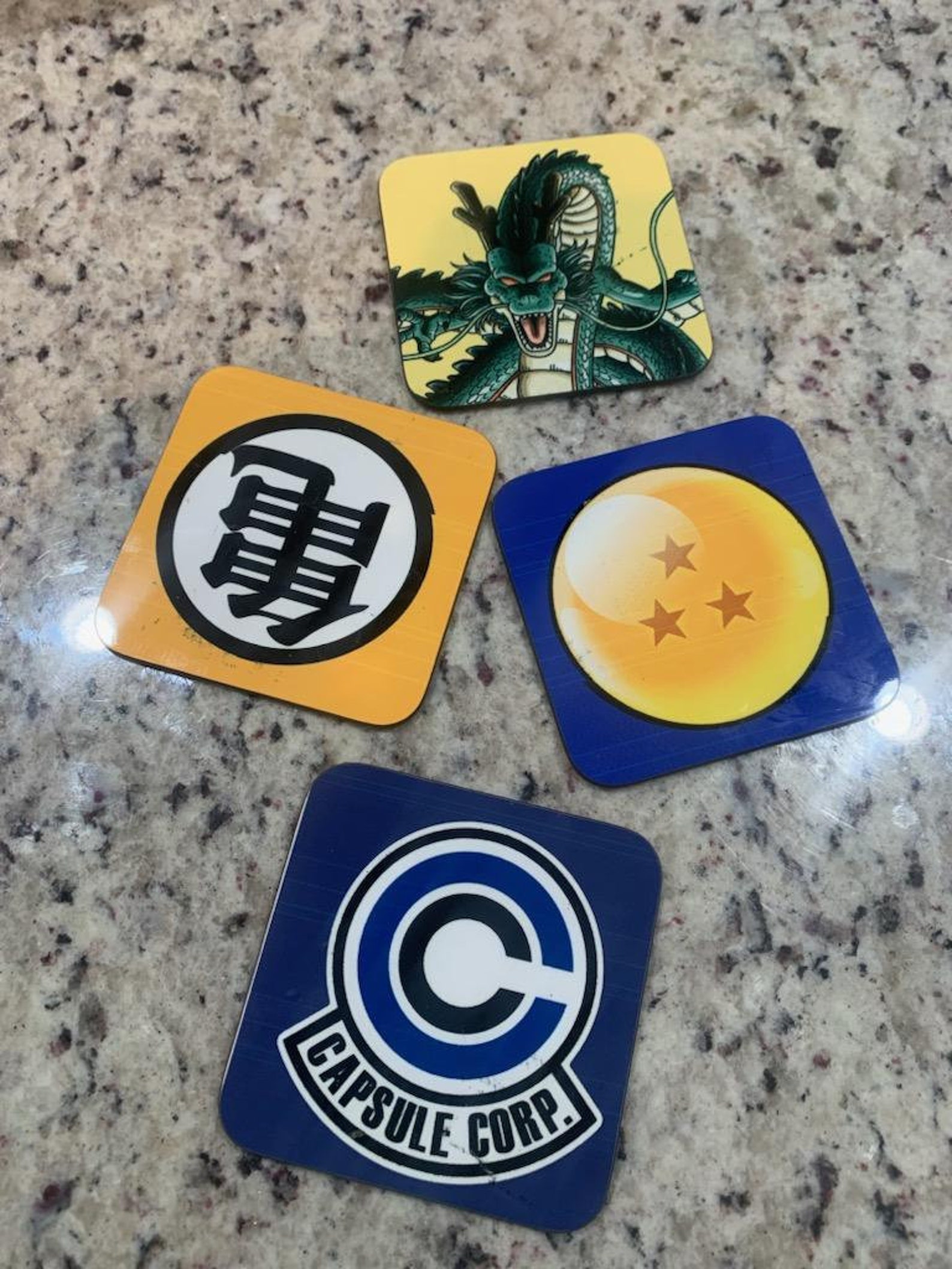 Dragon Ball Z Drink Coasters | Set of 4 - Etsy