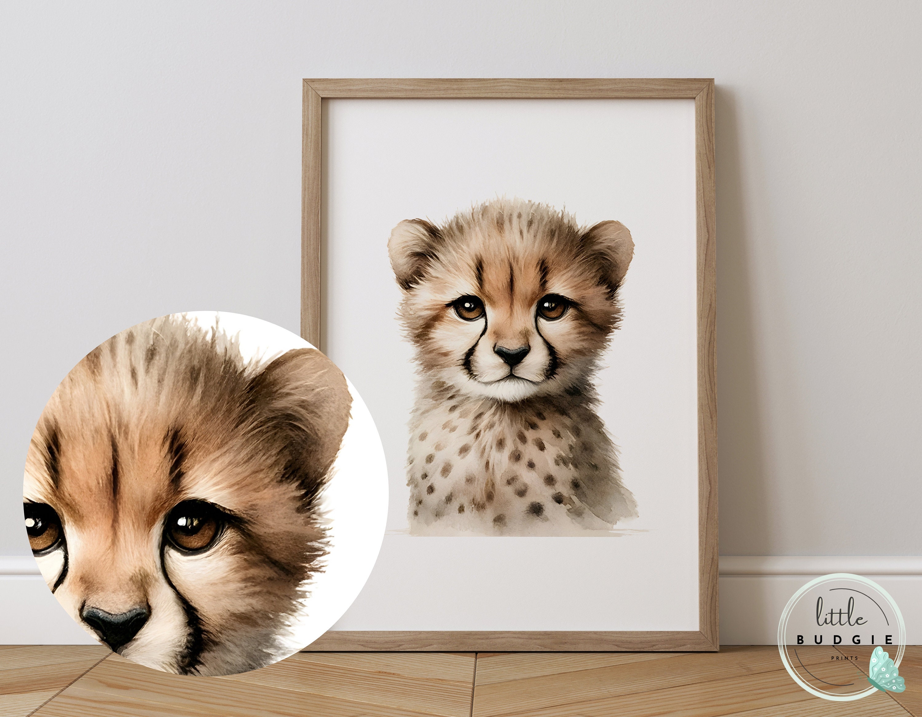 Safari Nursery Decor, Set of 6, Wild Cat Animal Wall Prints Cheetah ...