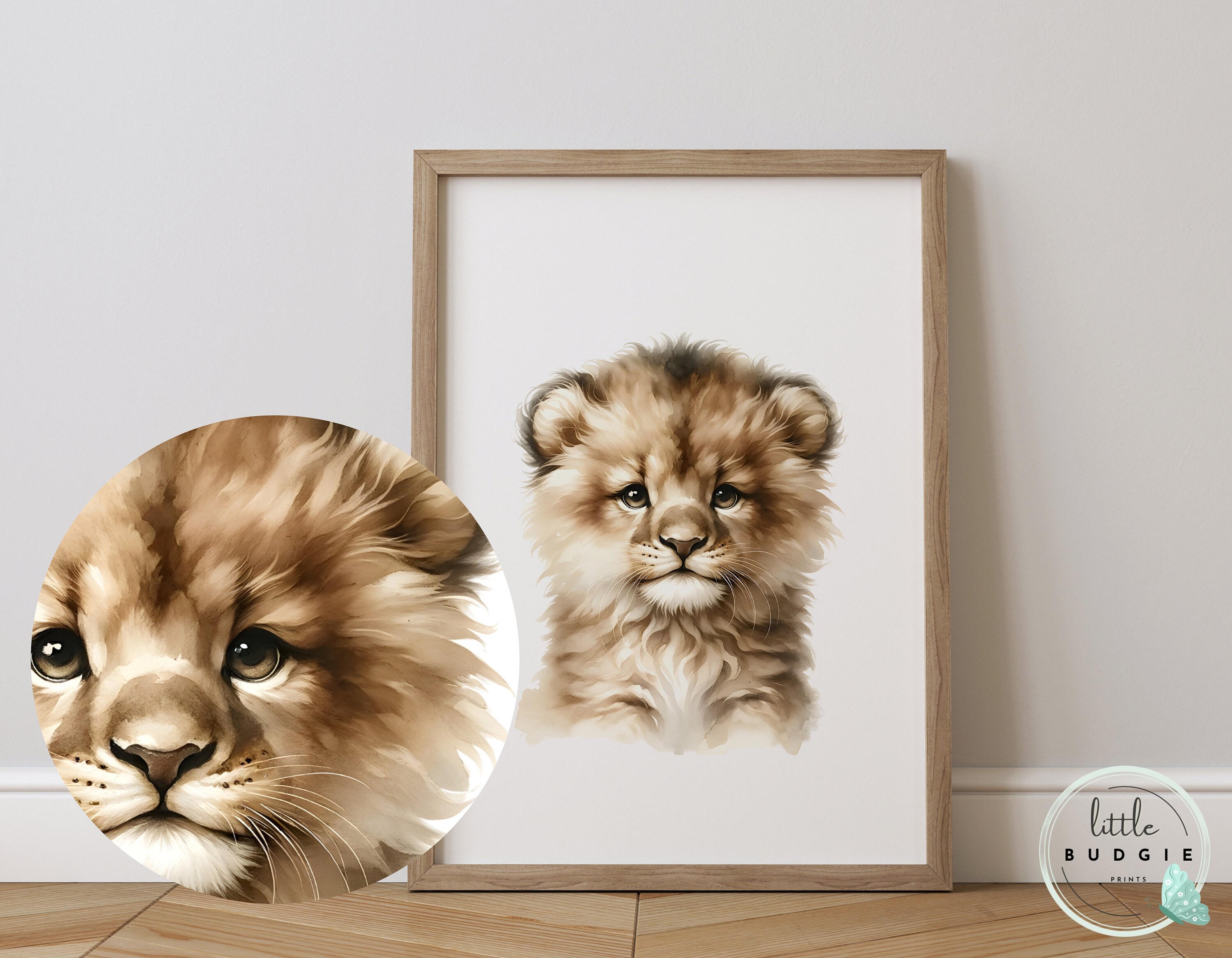 Safari Nursery Decor, Set of 6, Wild Cat Animal Wall Prints Cheetah ...