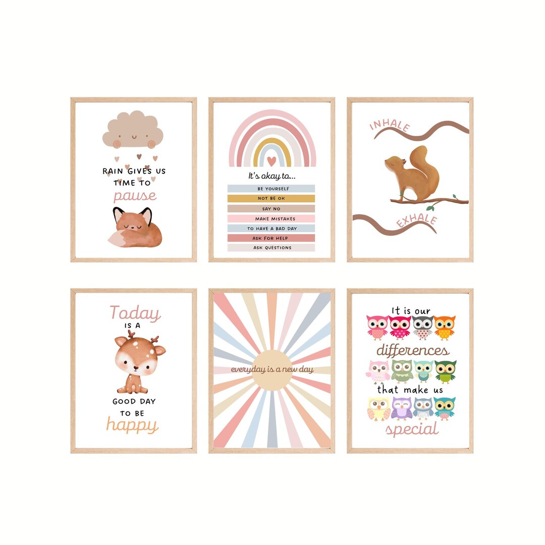 Boho Classroom Positive Prints: Homeschool & Daycare Decor (digital ...