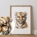 Safari Nursery Decor, Set of 6, Wild Cat Animal Wall Prints Cheetah ...