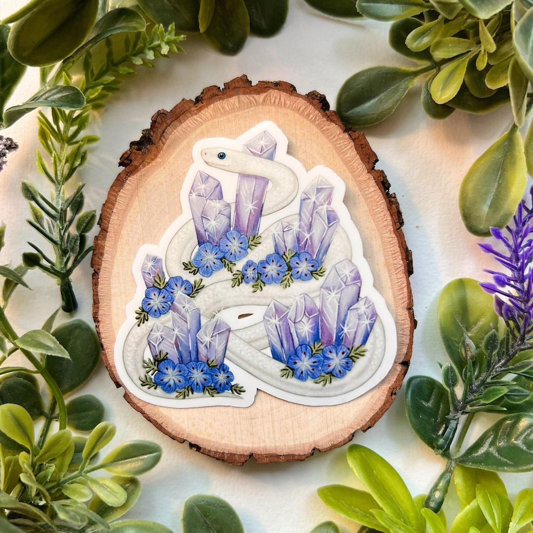 Corn Snake Sticker ~ Snake Art, Reptile Art, Reptile Sticker, Crystal ...