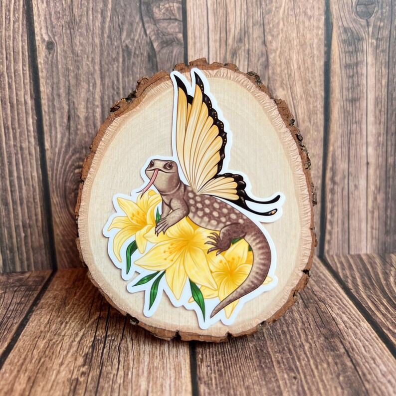 Savannah Monitor Sticker Fairy Sticker, Reptile Art, Cute Animal ...