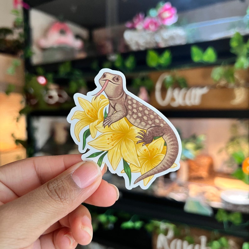 Savannah Monitor Sticker Fairy Sticker, Reptile Art, Cute Animal ...