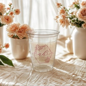 Personalized Clear Plastic Party Cups – Custom Print, Weddings & Events ...