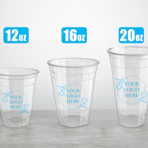 Personalized Clear Plastic Party Cups – Custom Print, Weddings & Events ...
