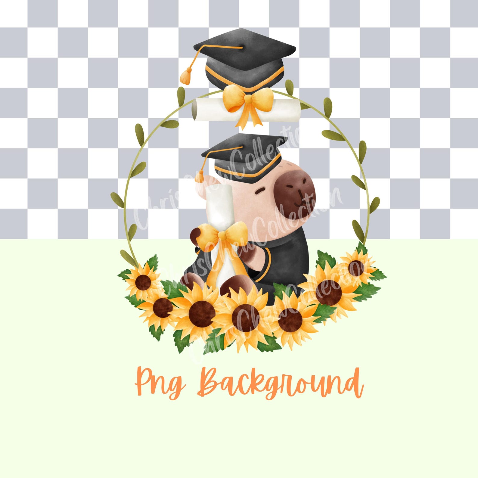 Cute Capybara Graduation 38 PNG\ Capybara Clipart Bundle \ Anime ...