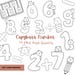 Capybara Numbers Clipart,number Line Clipart, Honey Numbers,sweet ...